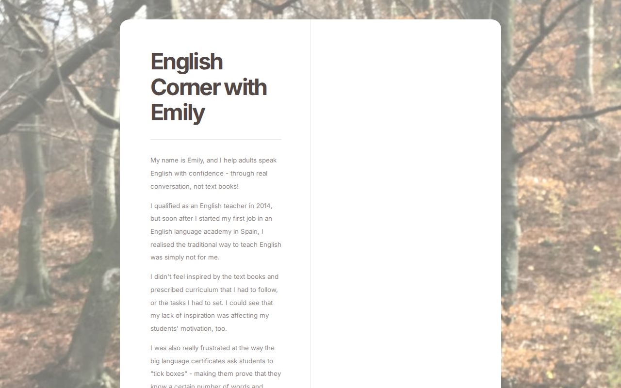 English Corner with Emily